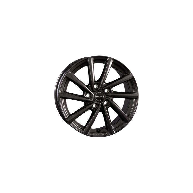 Jante aluminium Borbet V, 7x16 ET48 5x112 57,1, mistral anthracite glossy