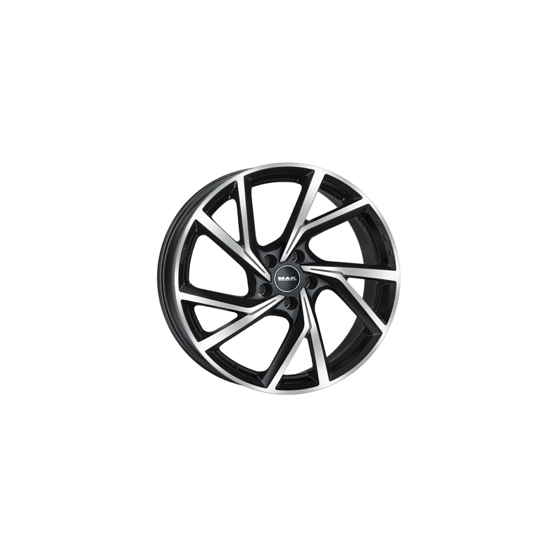 Jante aluminium MAK Kassel, 7,5x17 ET46 5x112 57,1, black mirror